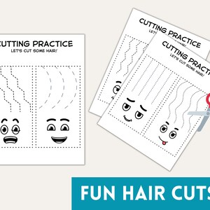 Cutting Practice Activity Kids Activity Sheet Preschool Pre-k Learning ...
