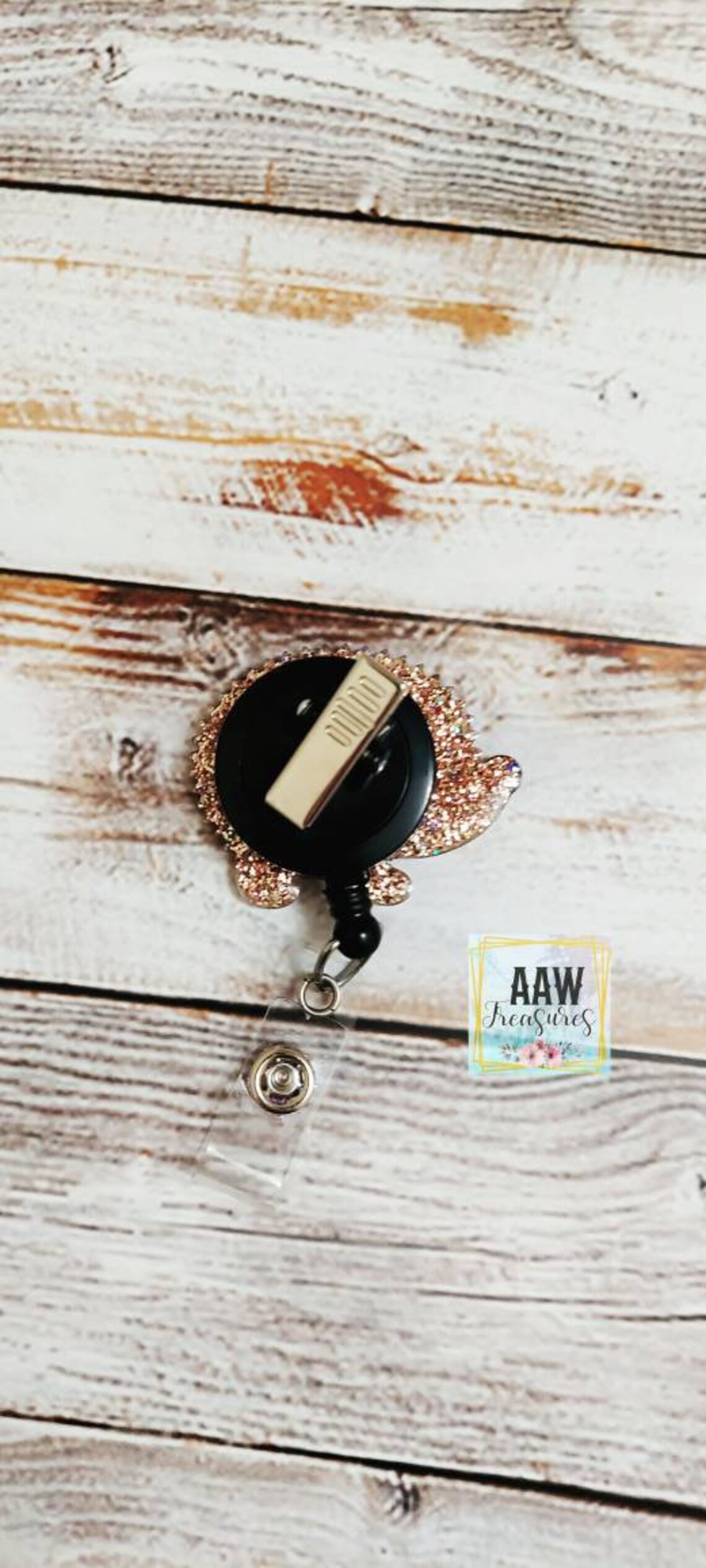 Cute Hedge Hog Badge Reel Animal ID Holder Retractable - Etsy