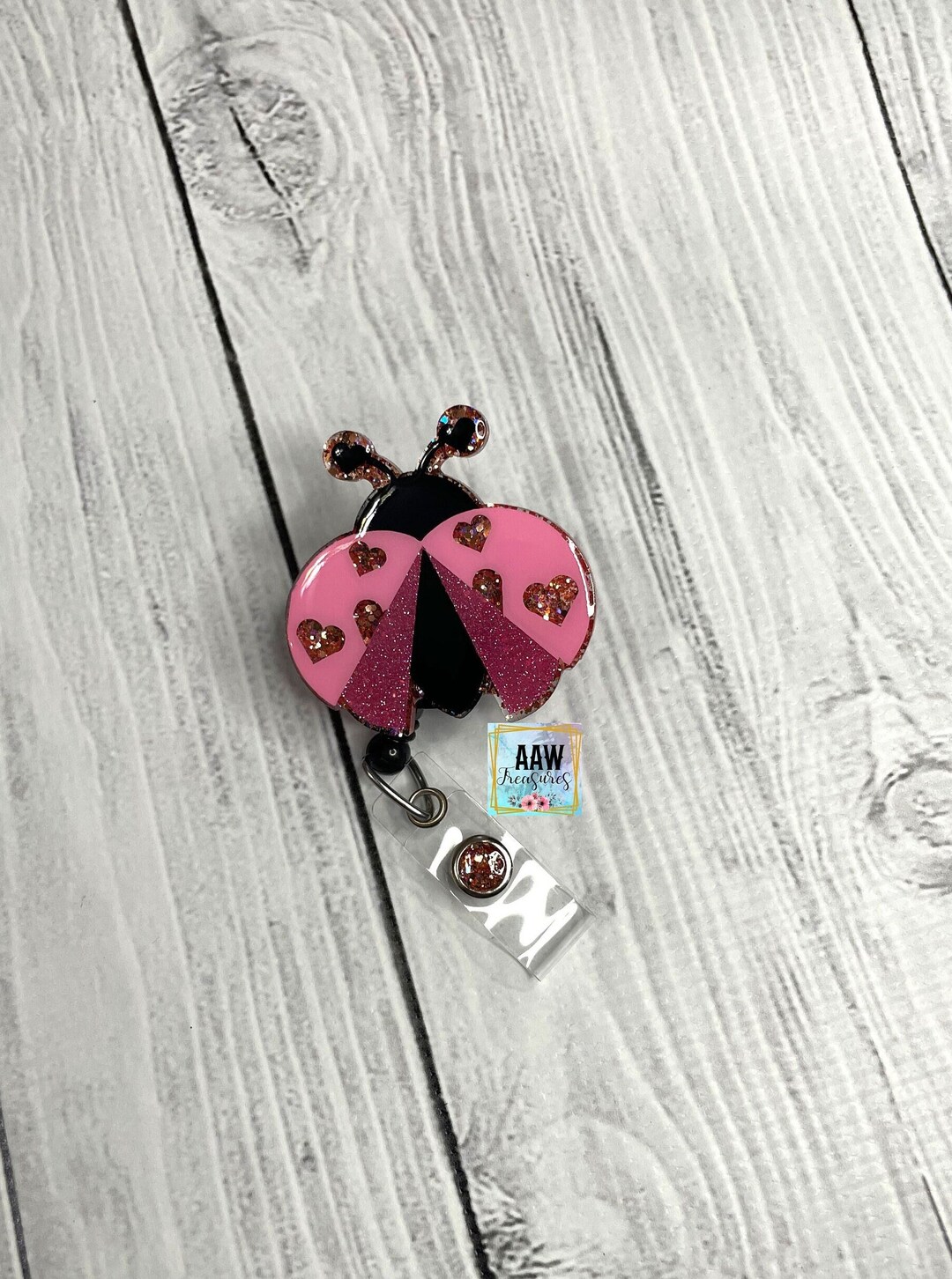 Lady Bug; Lady Beetle Badge Reel; Valentine's Day Badge; Love Bug ...