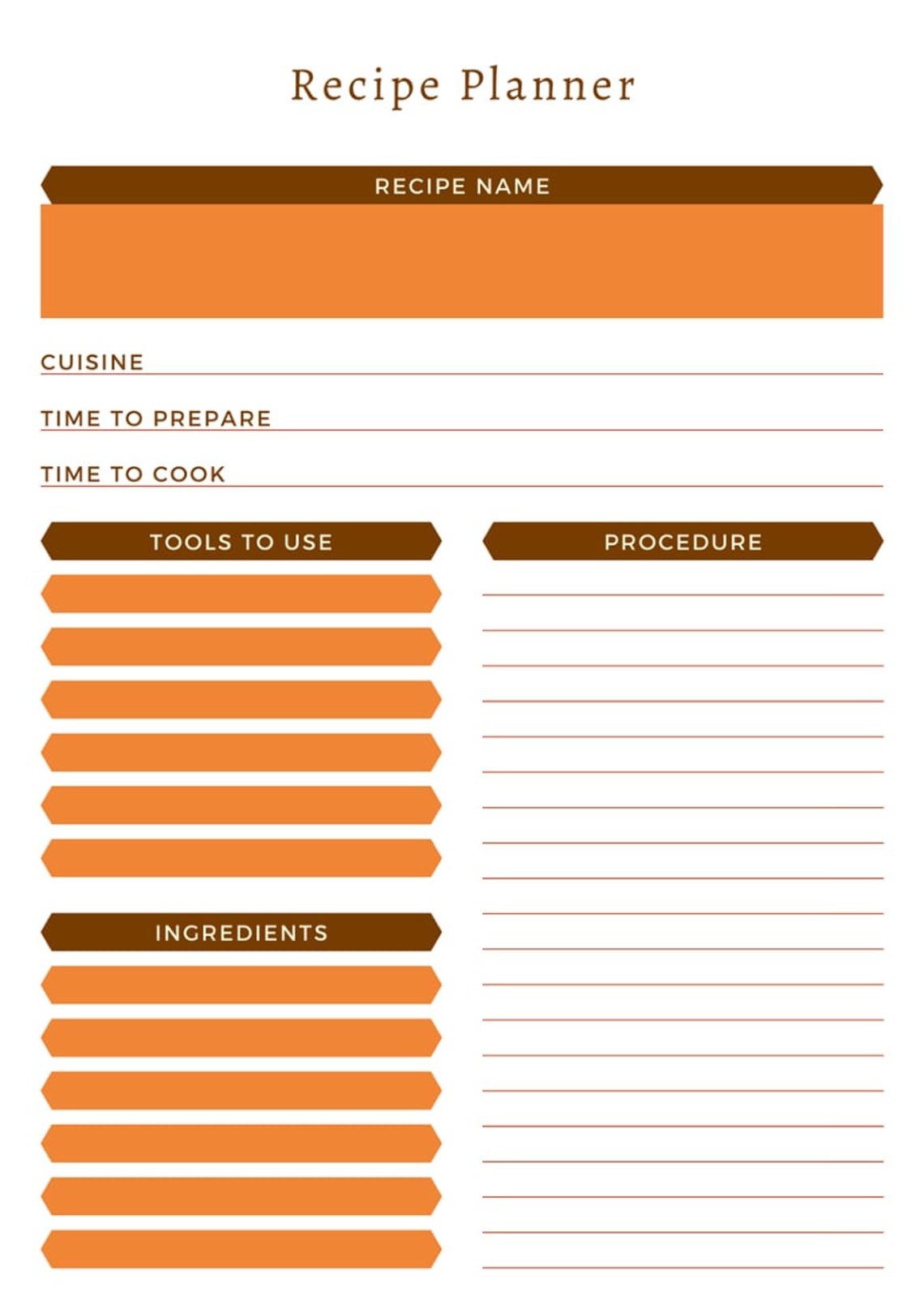 Recipe Book Digital Planner, Recipe Card, Recipe Planner, Cook Book ...