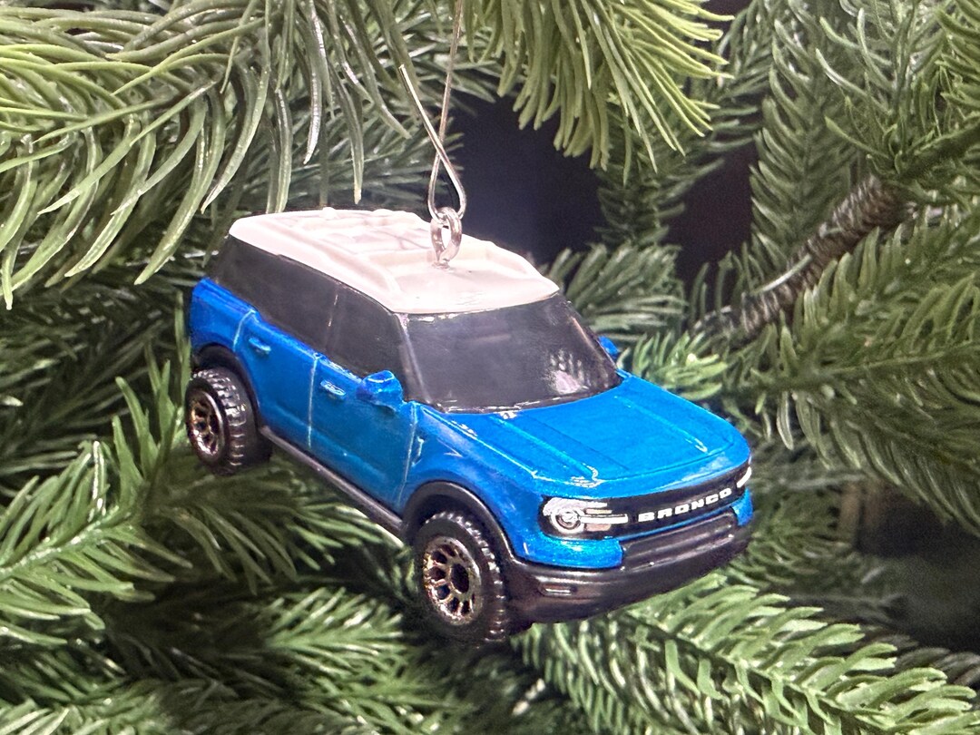 Ford Bronco Sport Blue Christmas Tree Holiday Ornament - Etsy