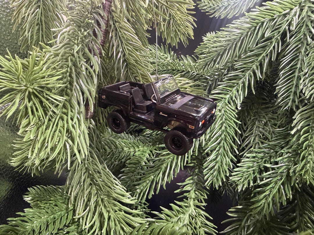 Black 1969 Ford Bronco Christmas Tree Holiday Ornament - Etsy