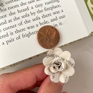 Mini Book Page Roses | Literature Inspired | Literary Decor | Literary ...