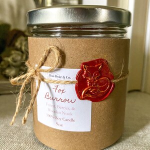Fox Burrow Candle Fantastic Mr. Fox Inspired Bookish Candle 100% Soy ...