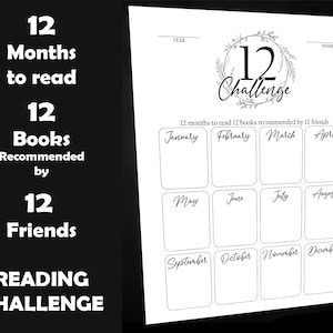 12 Months to Read 12 Books Recommended by 12 Friends Reading Challenge ...