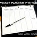 Checklist Style Weekly Calendar Sheet PRINTABLE 8.5x11 Reduce Stress ...
