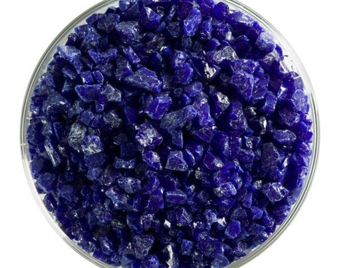 1/4 Lb Deep Cobalt Blue Opalescent Bullseye COE 90 Frit/powder 000147 ...