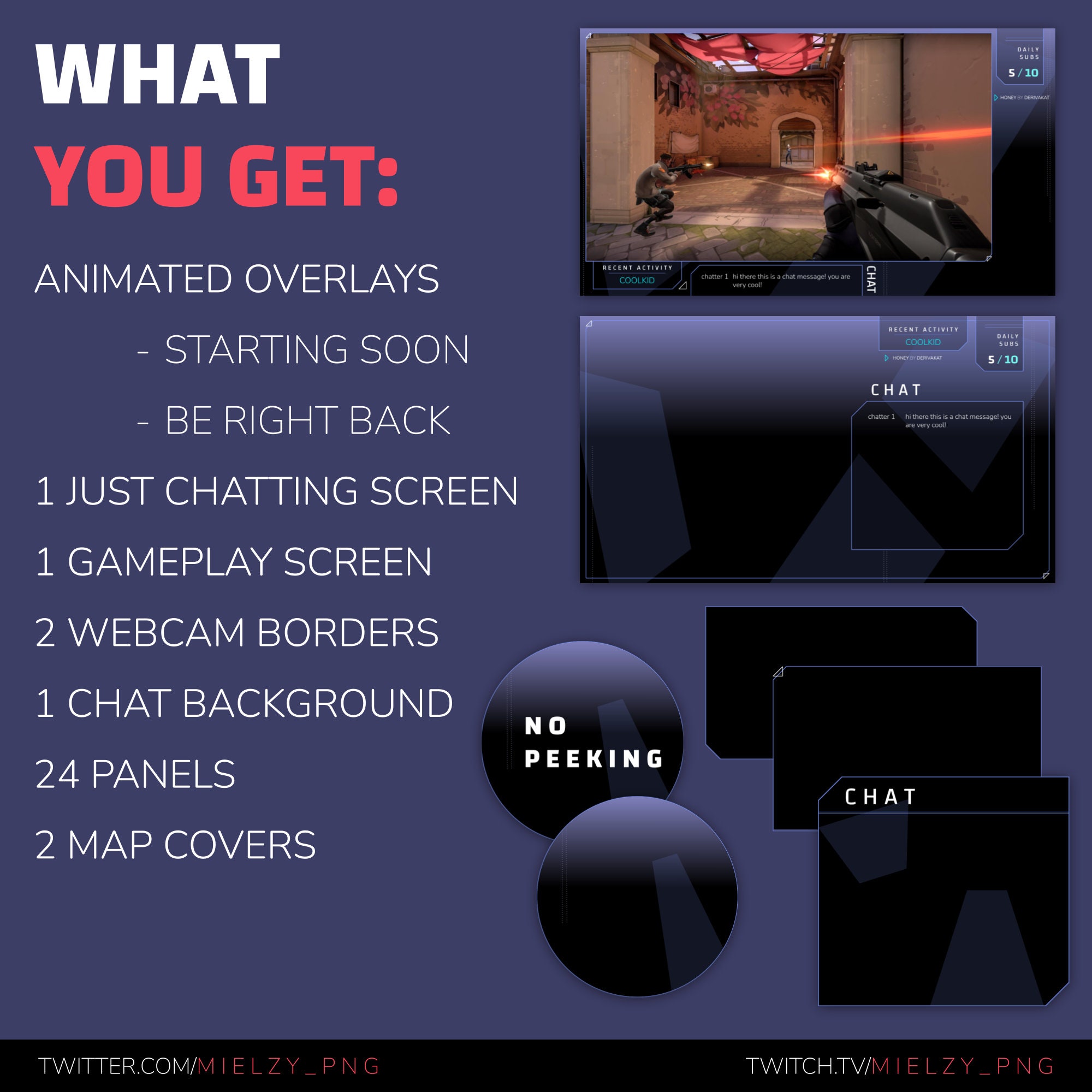 Omen Valorant Inspired Animated Twitch Overlay and Panel Pack - Etsy ...