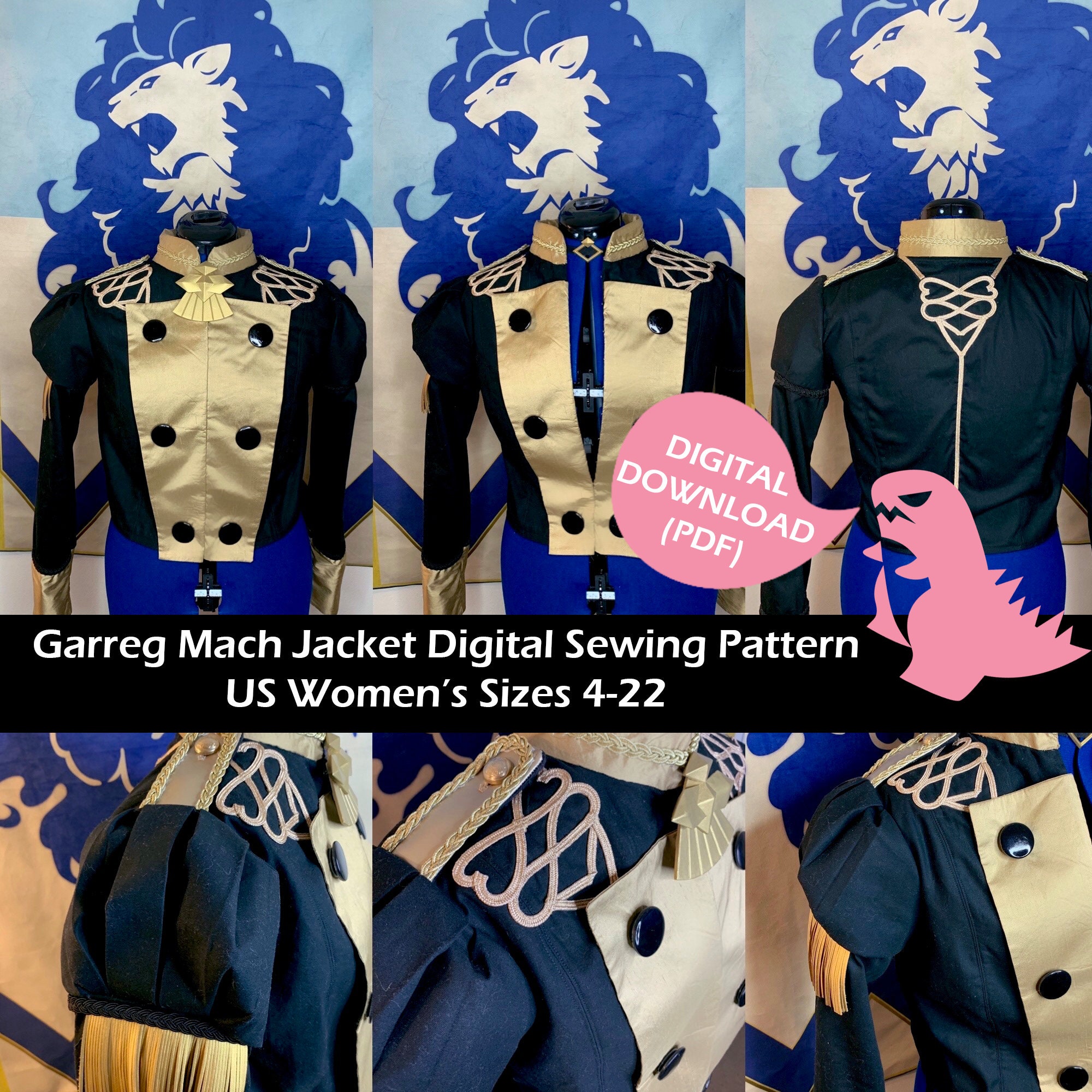 Fire Emblem Three Houses Garreg Mach Jacket Uniform Sewing | Etsy