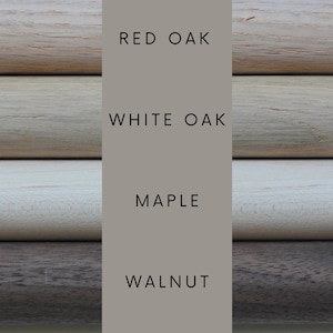 Curtain Rod, Custom Wood Curtain Rod, Curtain Rod - Maple, Walnut, Oak ...