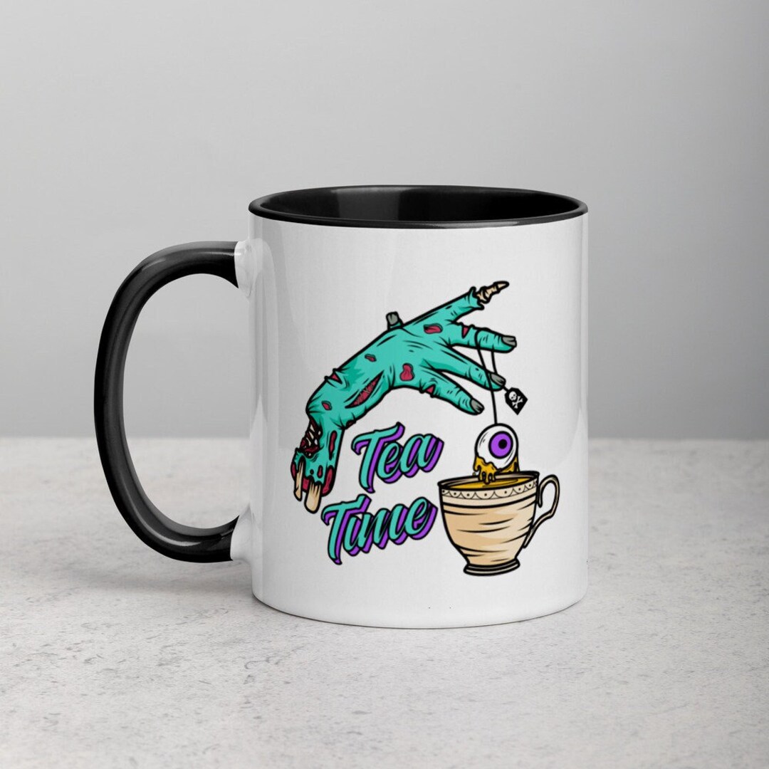 Zombie Hand Tea Time Fun Spooky Halloween 11 Oz Ceramic Tea Coffee Mug ...