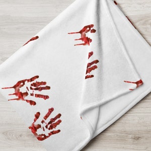 Red Bloody Handprint | True Crime Fan | Horror Fan | Halloween | Blood ...