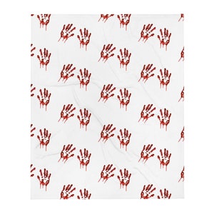 Red Bloody Handprint | True Crime Fan | Horror Fan | Halloween | Blood ...