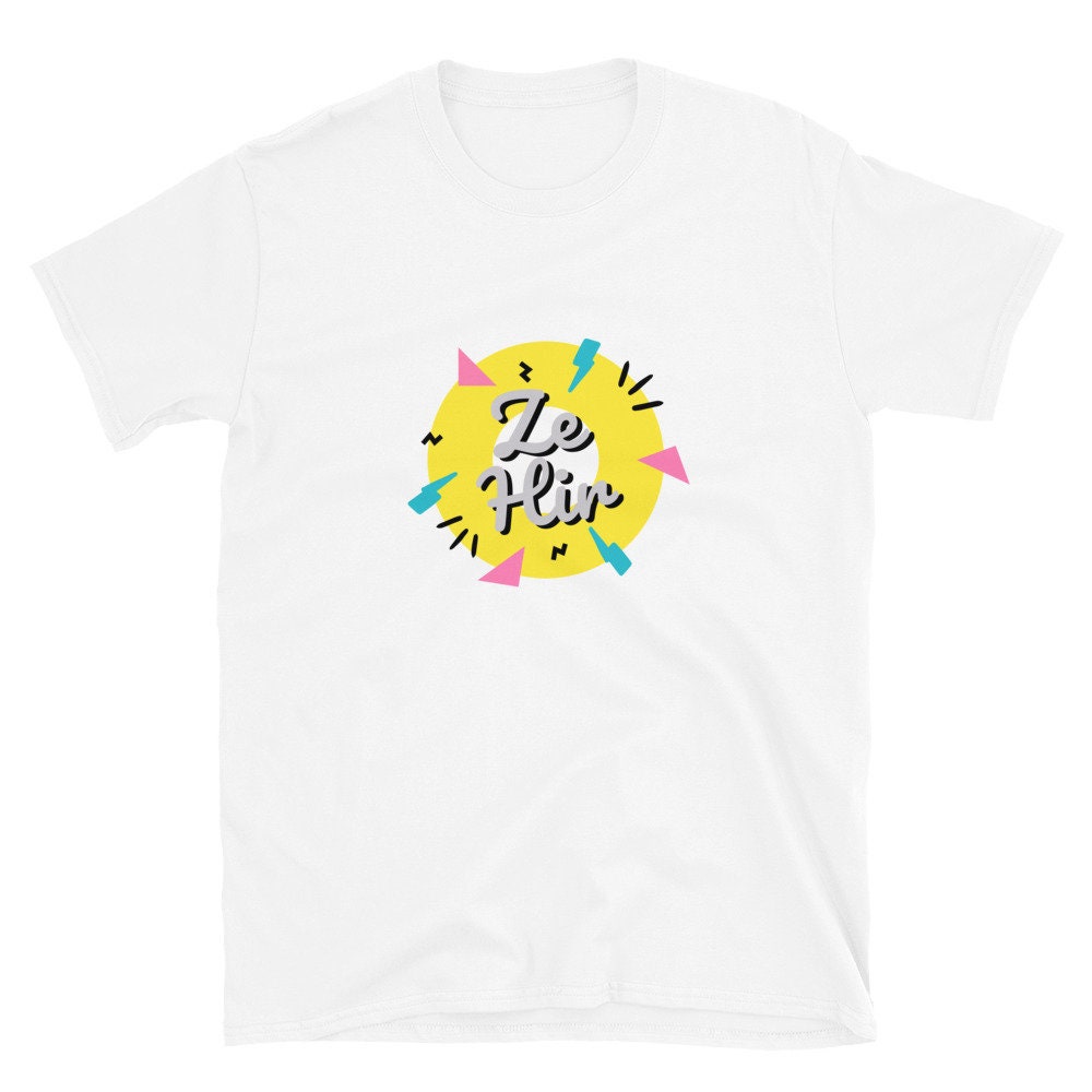 Ze Hir Preferred Pronouns Retro 80s 90s Style Short-sleeve | Etsy