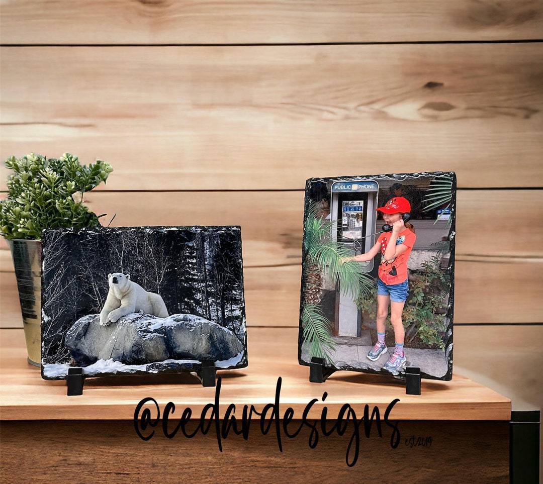 Personalized Photo Plaque, Custom Photo Plaque, Photo Slate, Slate ...