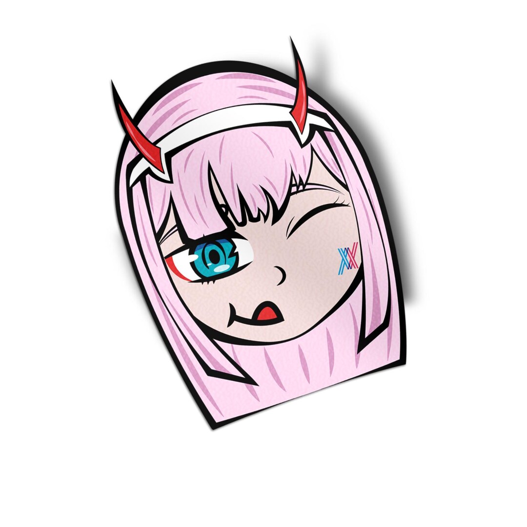Zero Two Die-cut L Sticker Darling in the Franxx Sticker 002 Zero ...