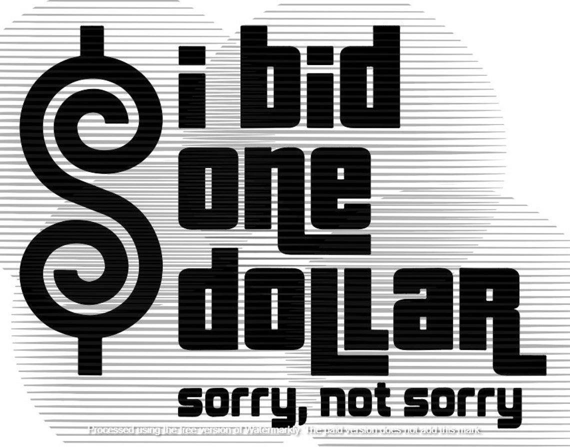 I Bid One Dollar SVG | Price is Right SVG Cut Files | Game Show Svgs ...