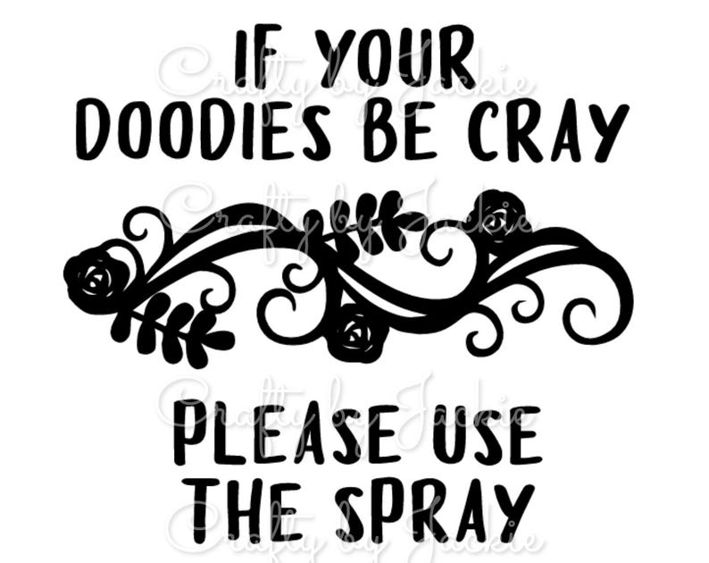 Poop Sign SVG | Bathroom Sign SVG Cut Files | Bathroom Decor Svgs ...