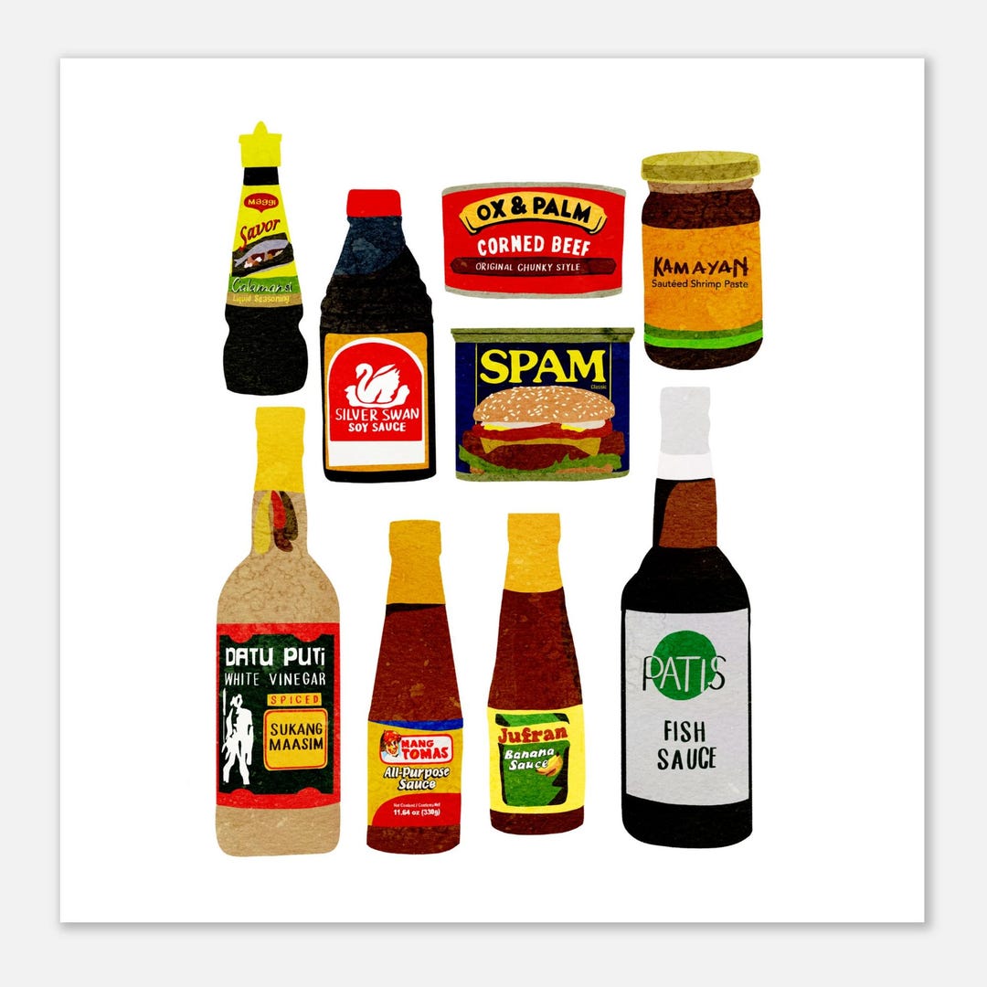 Filipino Pantry, Asian, Wall Art, Print, Art Poster, Gifts, - Etsy