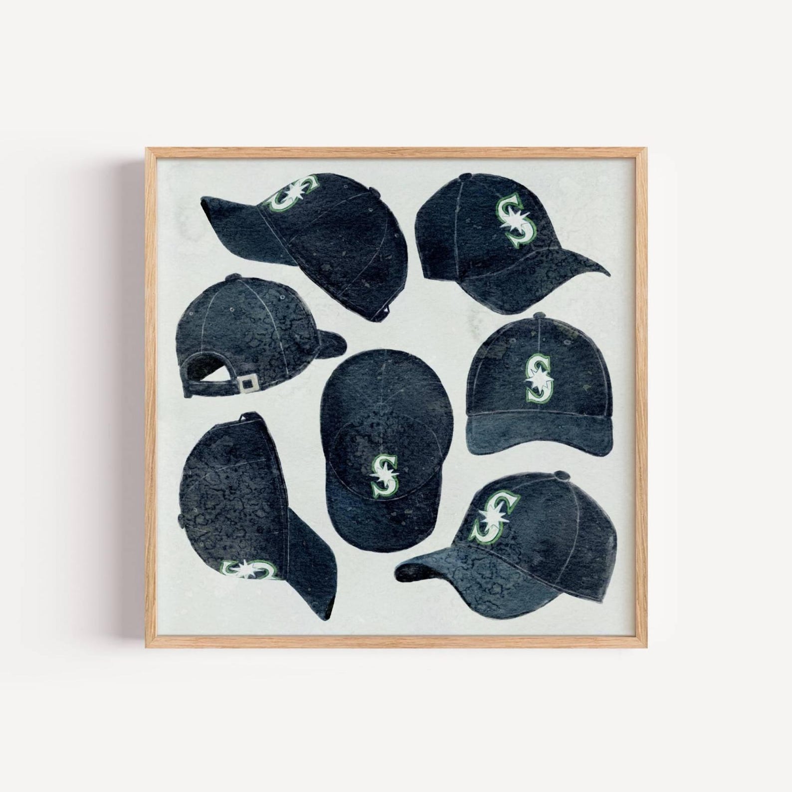 Seattle Mariners Art Print, Seattle Art Prints, Seattle Poster, Gifts ...