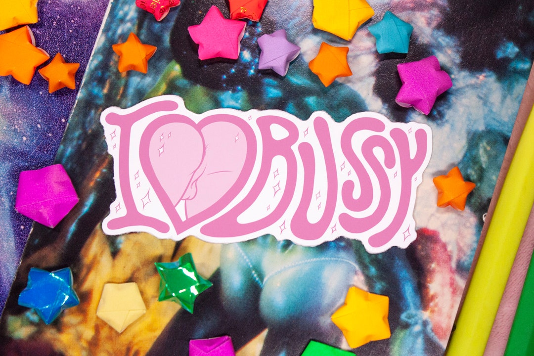 I Love Bussy Semi-gloss Vinyl Sticker - Etsy