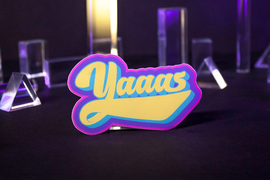 YAAAS! Semi-gloss Vinyl Sticker - Etsy