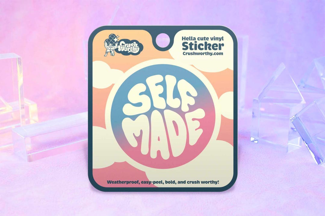 Trans Self Made Vinyl Sticker | LGBTQ+ Pride - Etsy