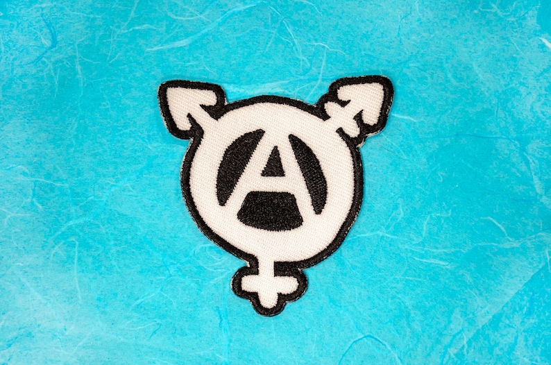 Trans Anarchy Patch Queer Leftist Gift Iron on Embroidery - Etsy