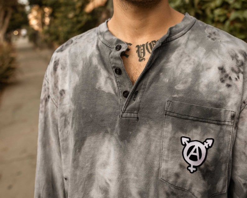 Trans Anarchy Patch Queer Leftist Gift Iron on Embroidery - Etsy