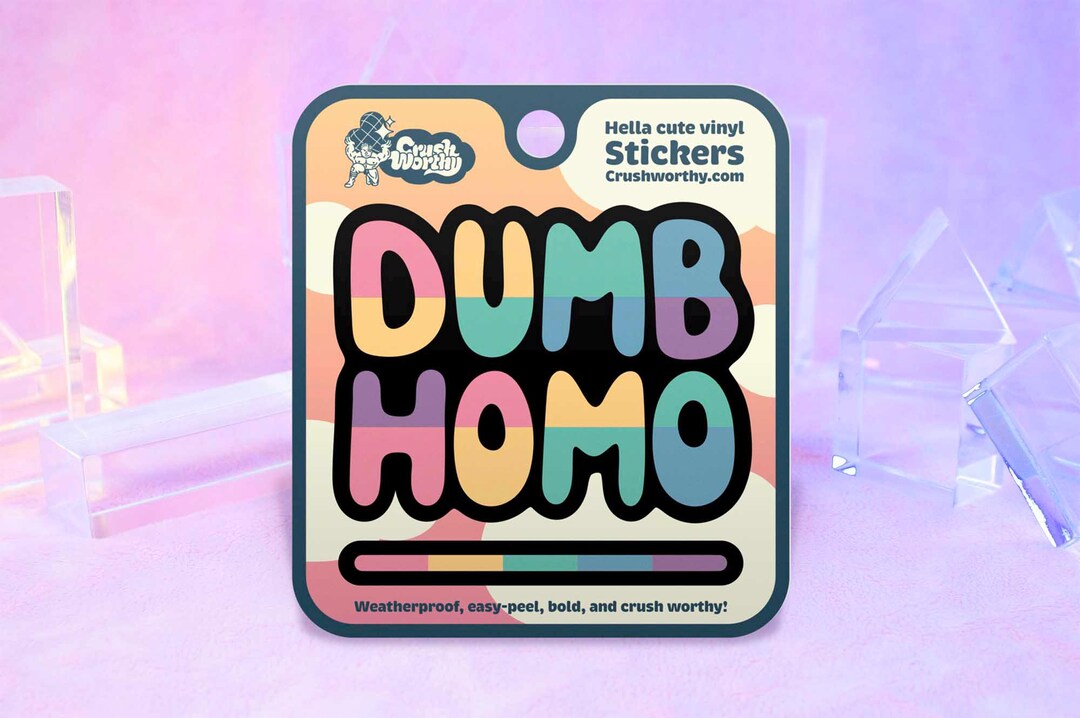 Dummer Homo Aufkleber | LGBTQ+ Pride Vinyl Geschenk | Ausgereift - Etsy ...
