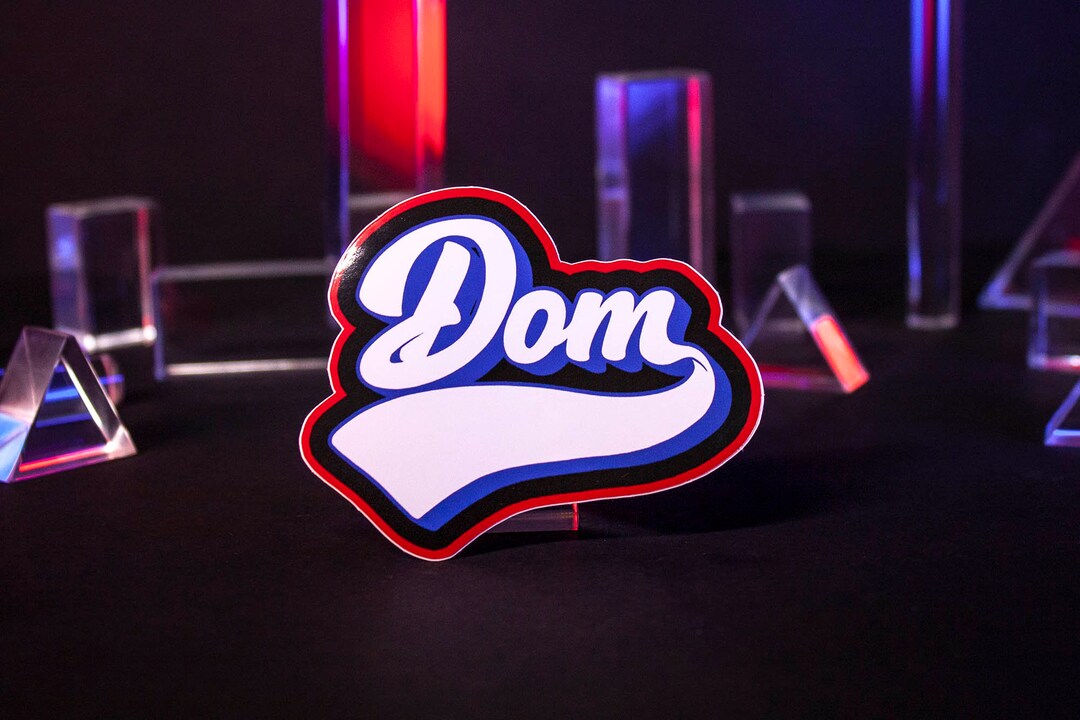 Dom Semi-gloss Vinyl Sticker - Etsy
