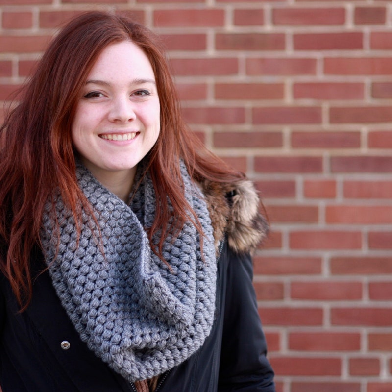 Puff Stitch Scarf - Etsy