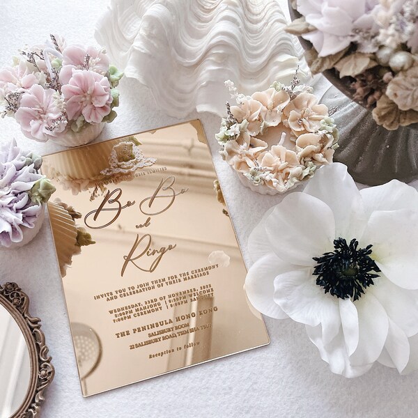 Mirror Invitation - Etsy