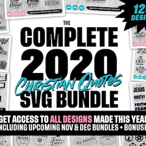 The Complete 2020 SVG Bundle / All Files in Shop / Whole Shop SVG ...
