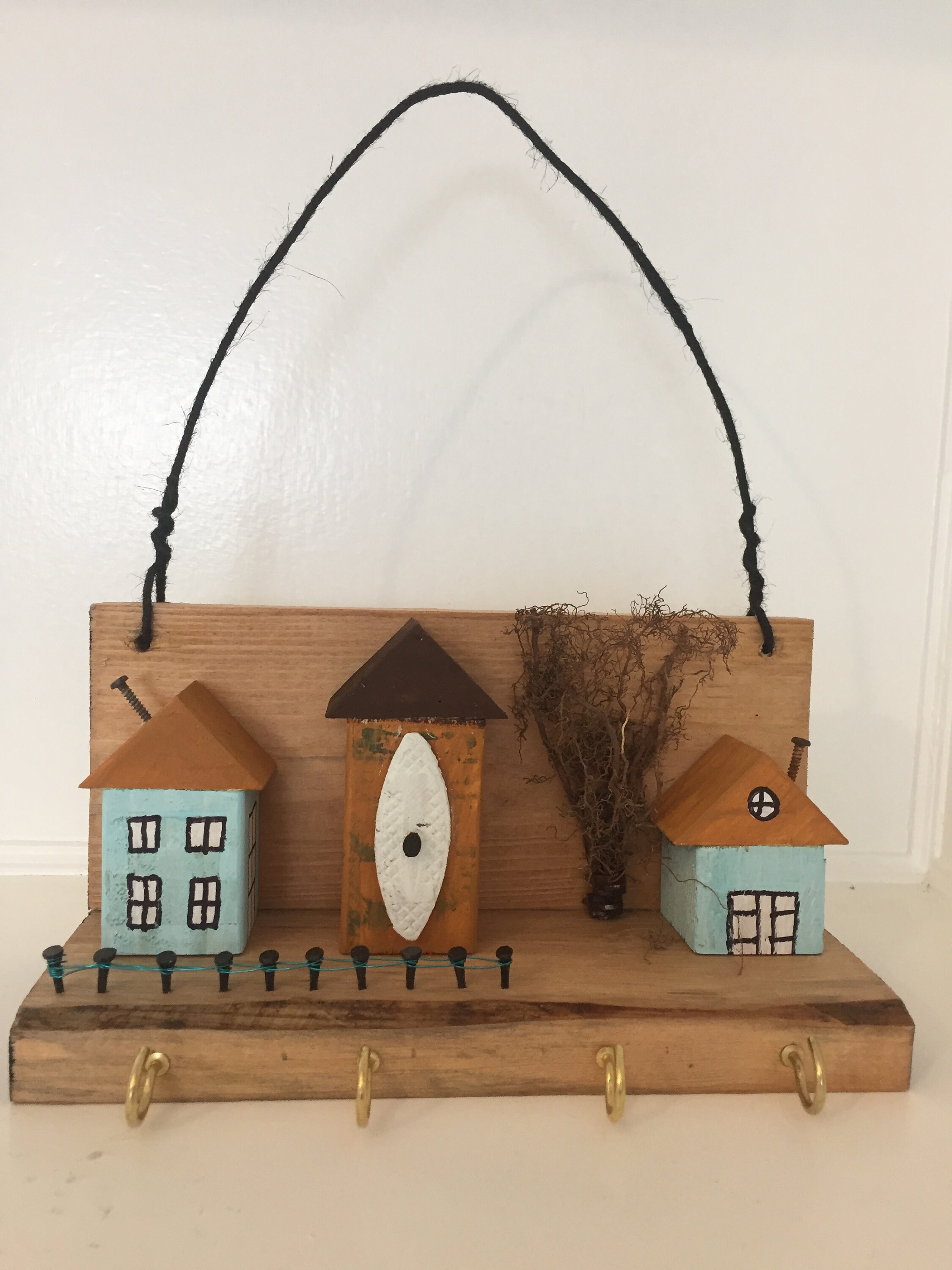 Wooden key holder wall décor kids bedroom wall hanging | Etsy