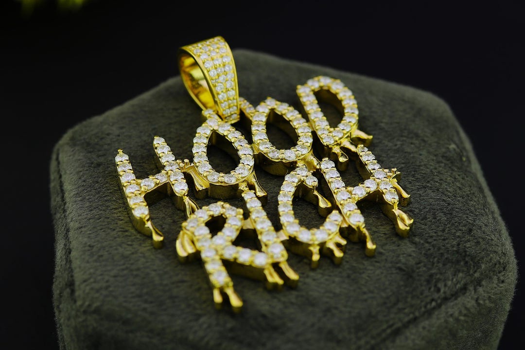 Custom Hip Hop Moissanite Pendant Iced Out Rapper Necklace Hood Rich ...