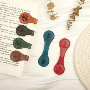 Personalized Leather Bookmark: Custom Engraved Gift - Etsy