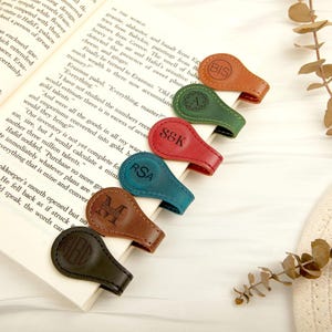 Personalized Leather Bookmark: Custom Engraved Gift - Etsy