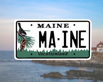 Maine ME State Outline Vinyl Decal Sticker - Etsy