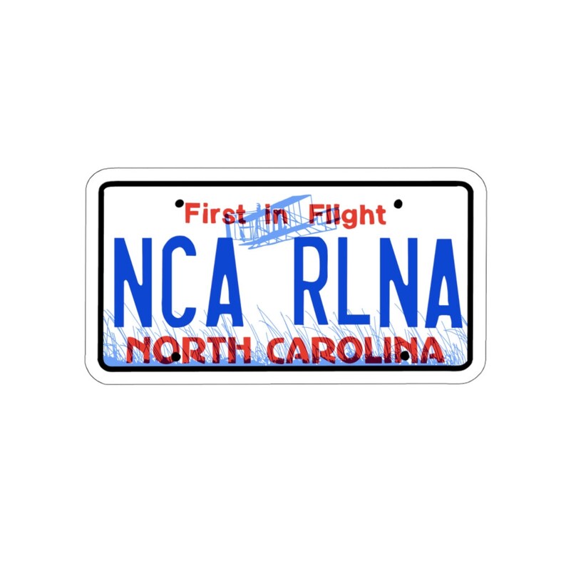 North Carolina License Plate Vinyl Decal North Carolina - Etsy