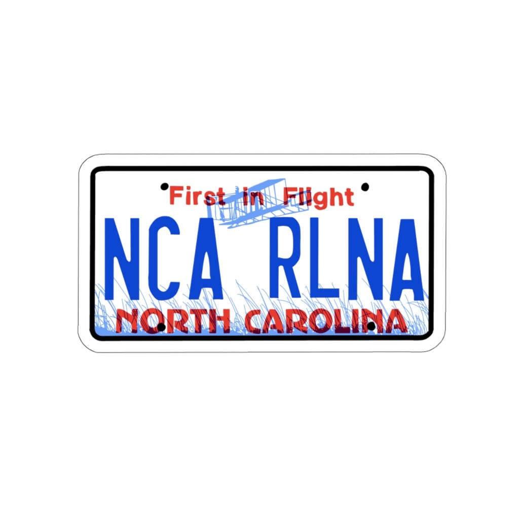 North Carolina License Plate Vinyl Decal North Carolina - Etsy