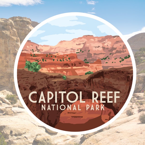 Capitol Reef Poster - Etsy