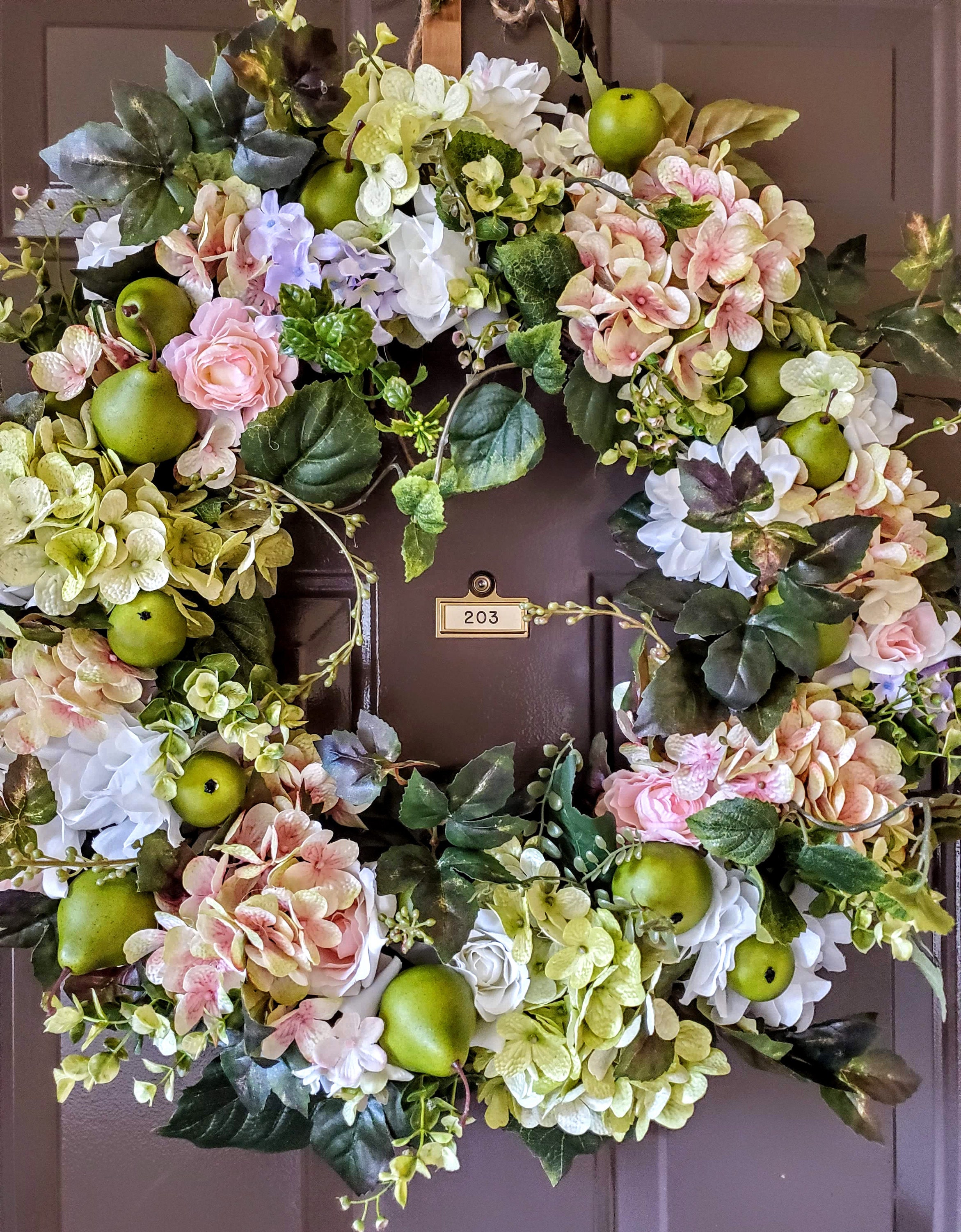 Stunning Hand Crafted Front Door Wreath, Wedding, All Seasons Wreath ...