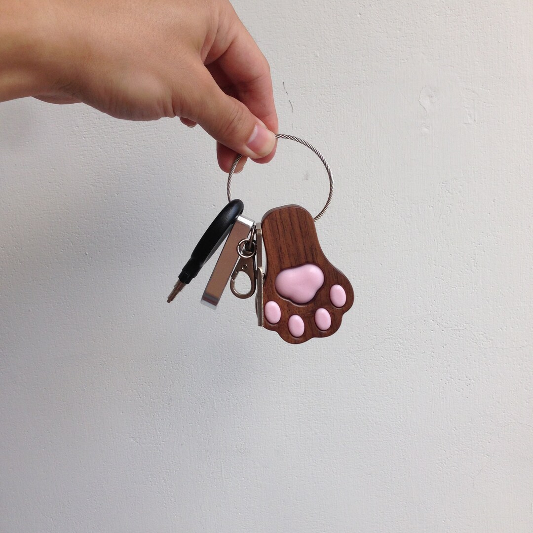 Personalized Handmade Dog Paw, Cat Paw Charm, Key Chain, Key Holder - Etsy