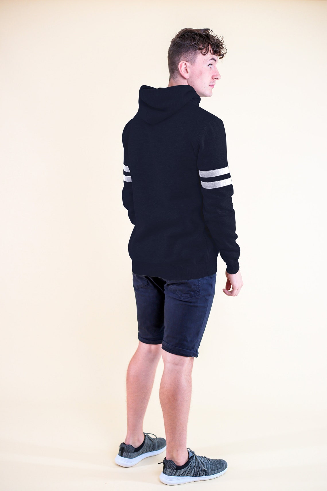 Varsity Hoodie mens grey hoodie mens heavyweight hoodie | Etsy