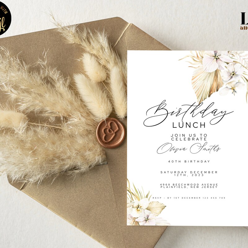 Boho Invitation - Etsy