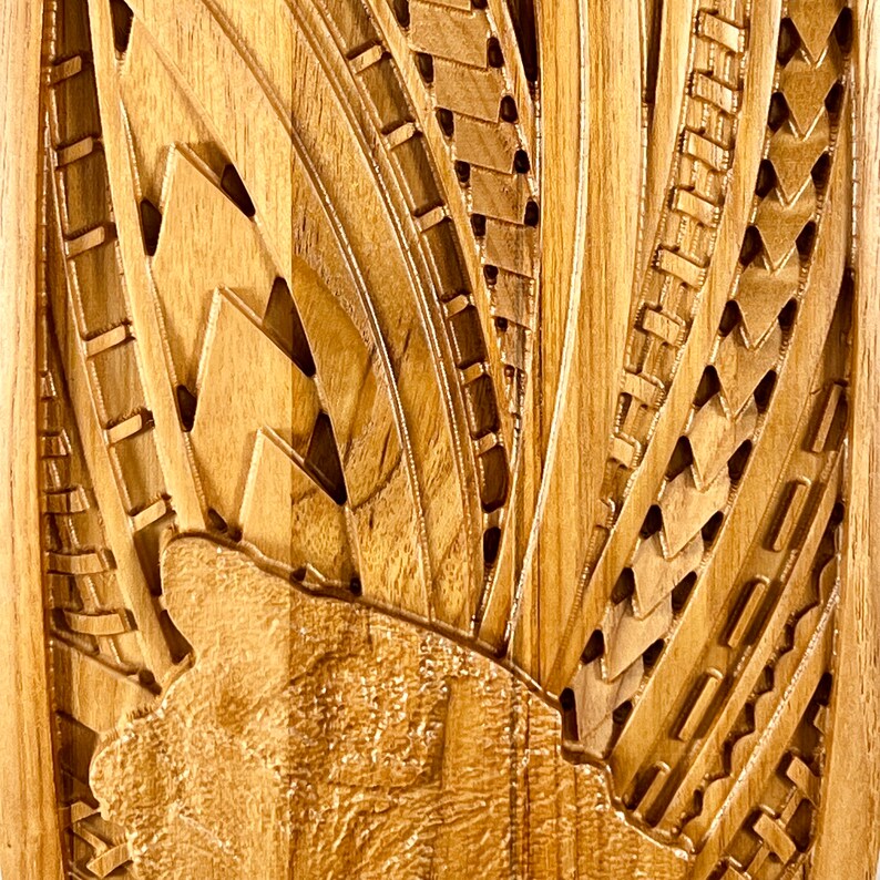 Wood Surfboard Carving hawaii Tide Coastal Wall Decor Art , Hawaiian ...