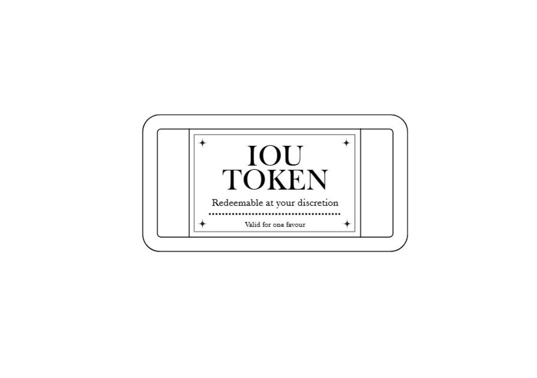 Printable IOU Tokens (set of 5) - Digital Coupons - Etsy