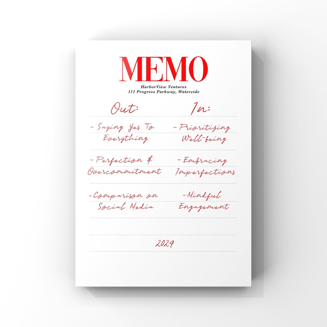 Reflect Memo Jotter Pad Print In's and Out's of 2024 A4 300 GSM High ...