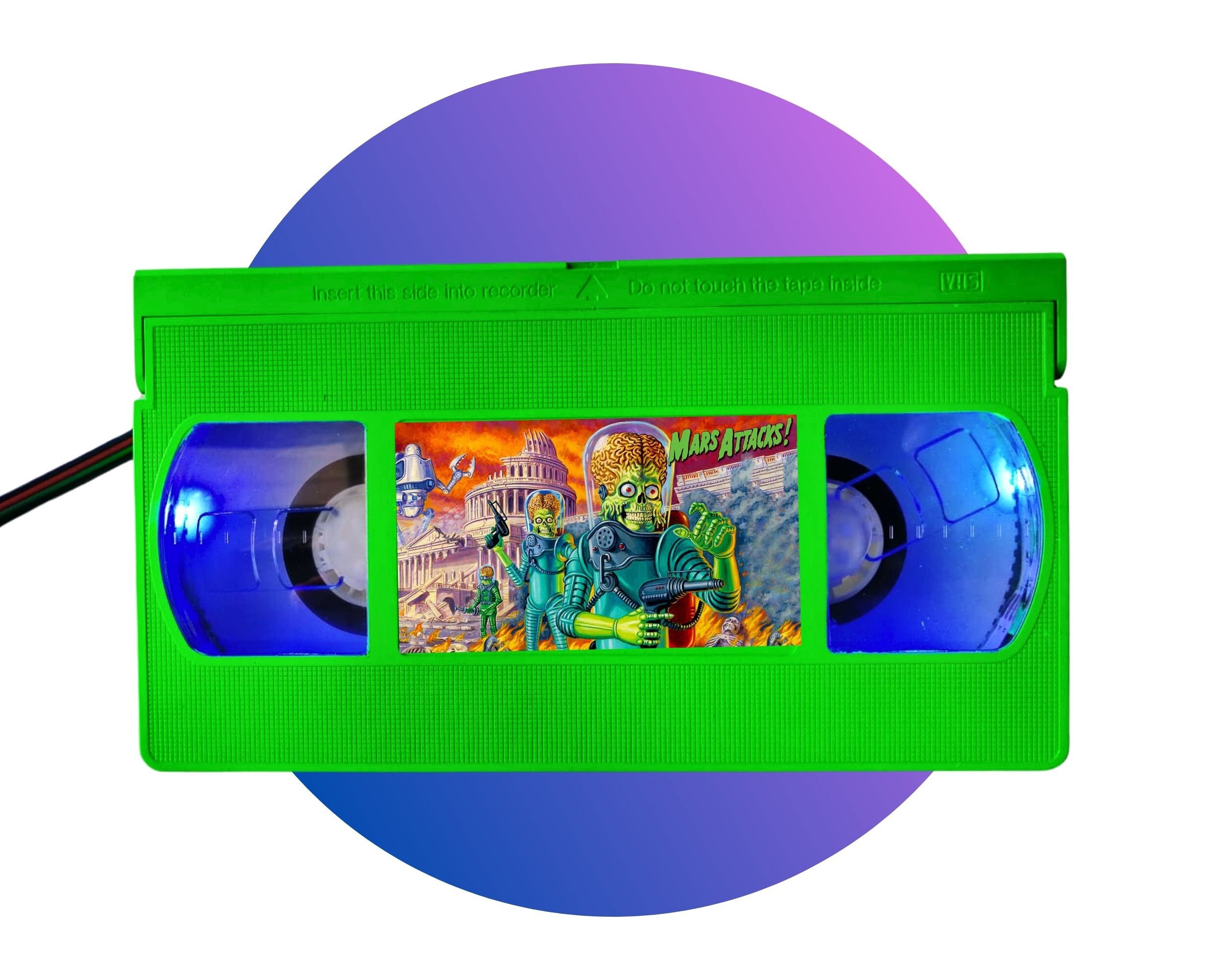 Mars Attacks Retro Lamp - VHS Movie Led Lighting - Home Decoration ...